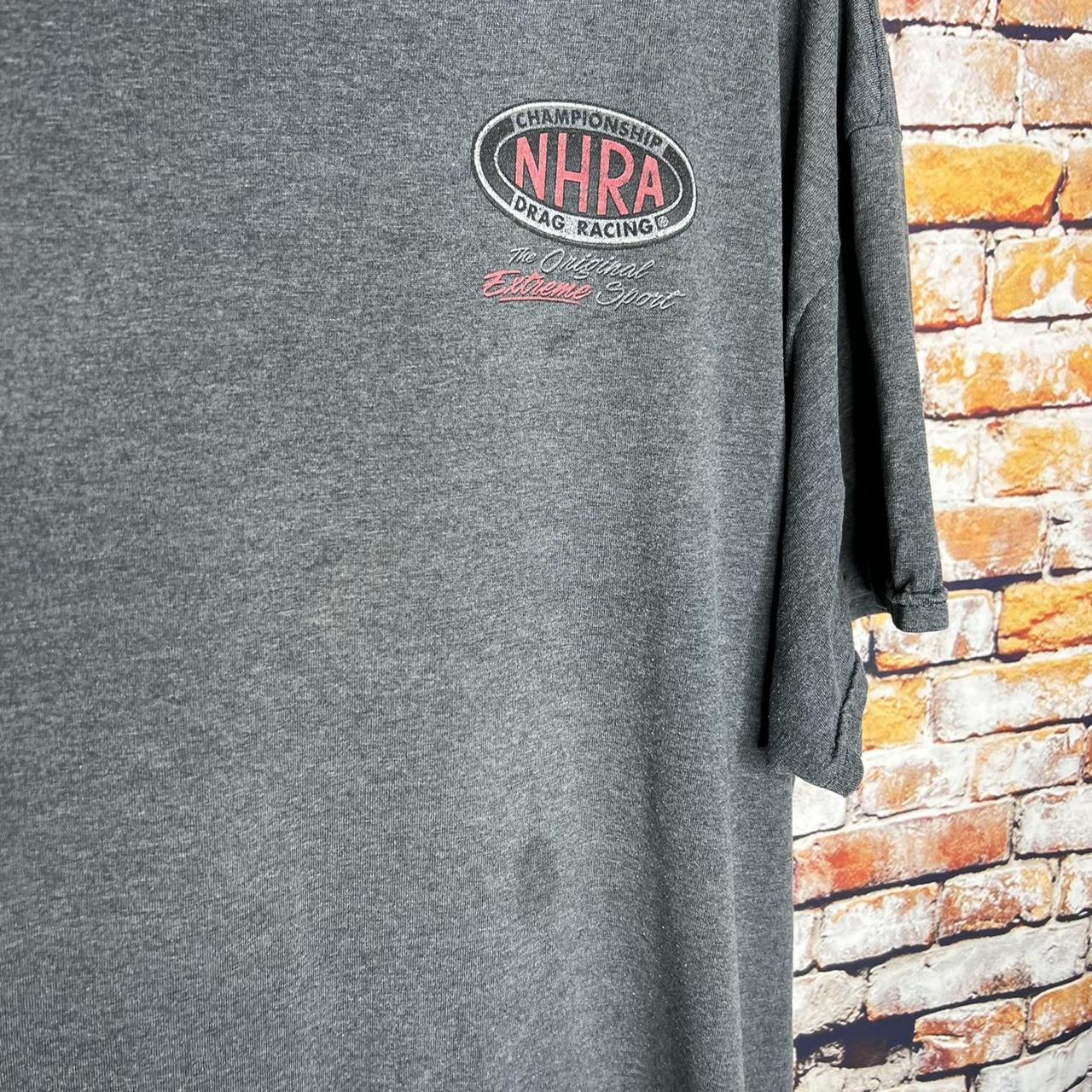 Vintage NHRA Drag Racing Gas Mask T Shirt 00s Size:... - Depop