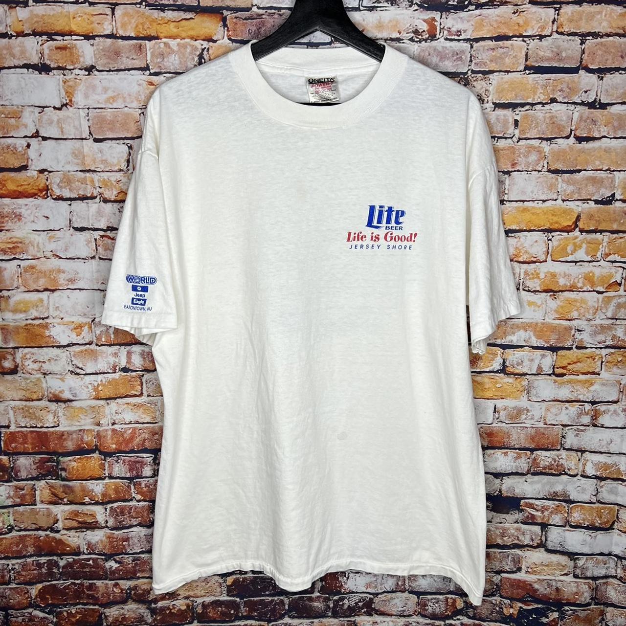 Oneita Men's White T-shirt | Depop