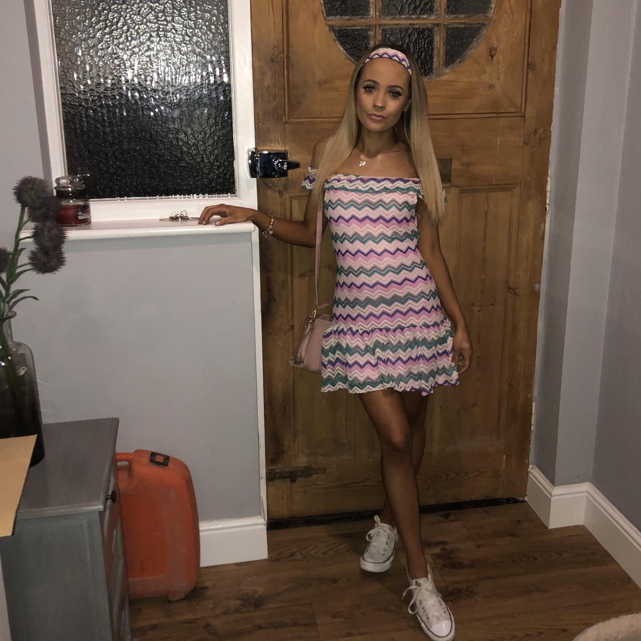 June Moda minx missoni style dress matching head... - Depop