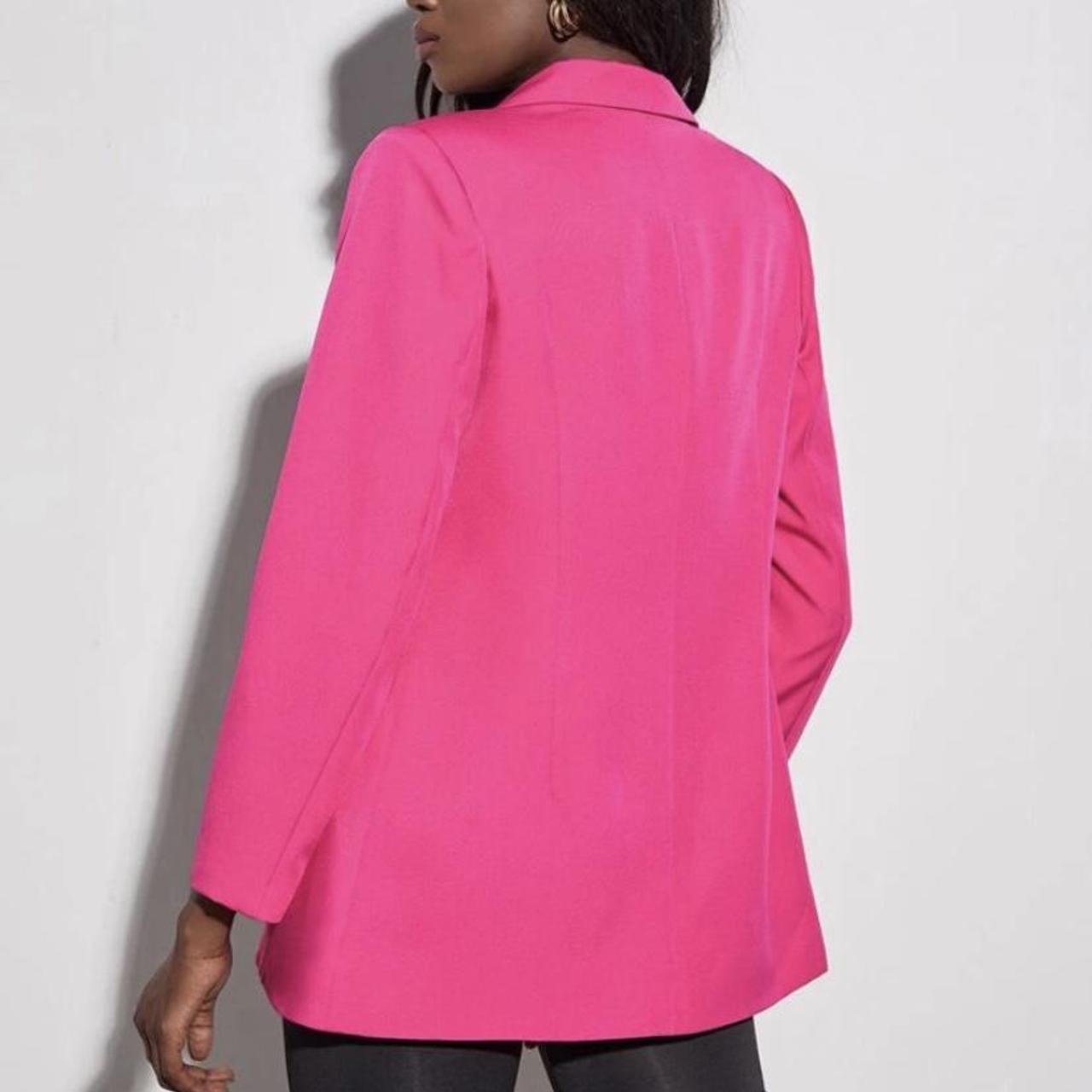 Beautiful fuchsia pink blazer. Brand new with tags.... - Depop