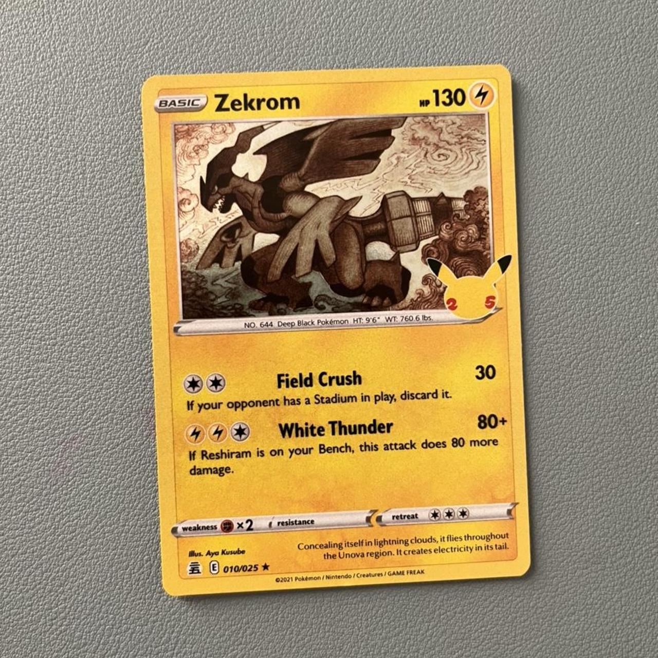 Pokémon Yellow and Black Trading-cards | Depop