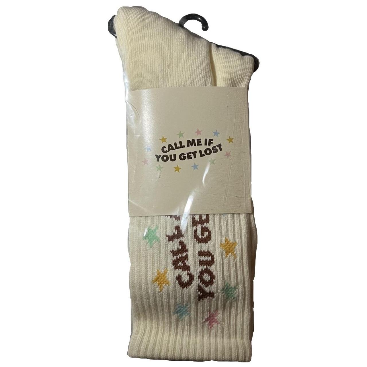 Men's Cream Socks | Depop