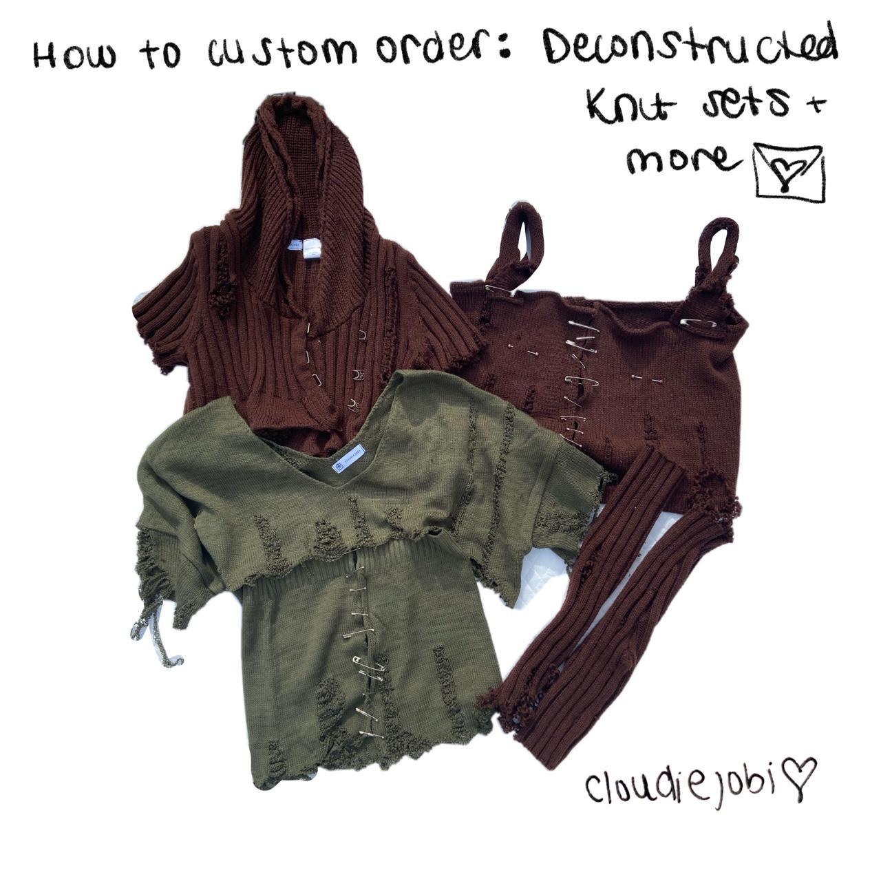 DECONSTRUCTED KNIT SETS how to order 🪐 ~ hello... - Depop