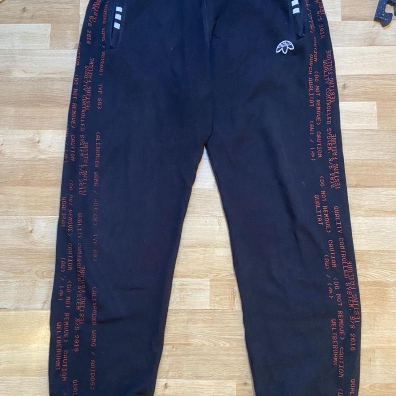 Adidas x Alexander Wang tracksuit bottoms joggers... - Depop