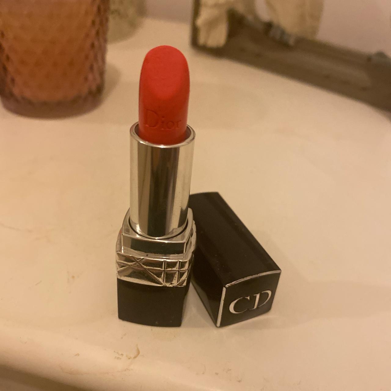 Genuine Christian Dior lipstick in Rouge Dior 028... - Depop