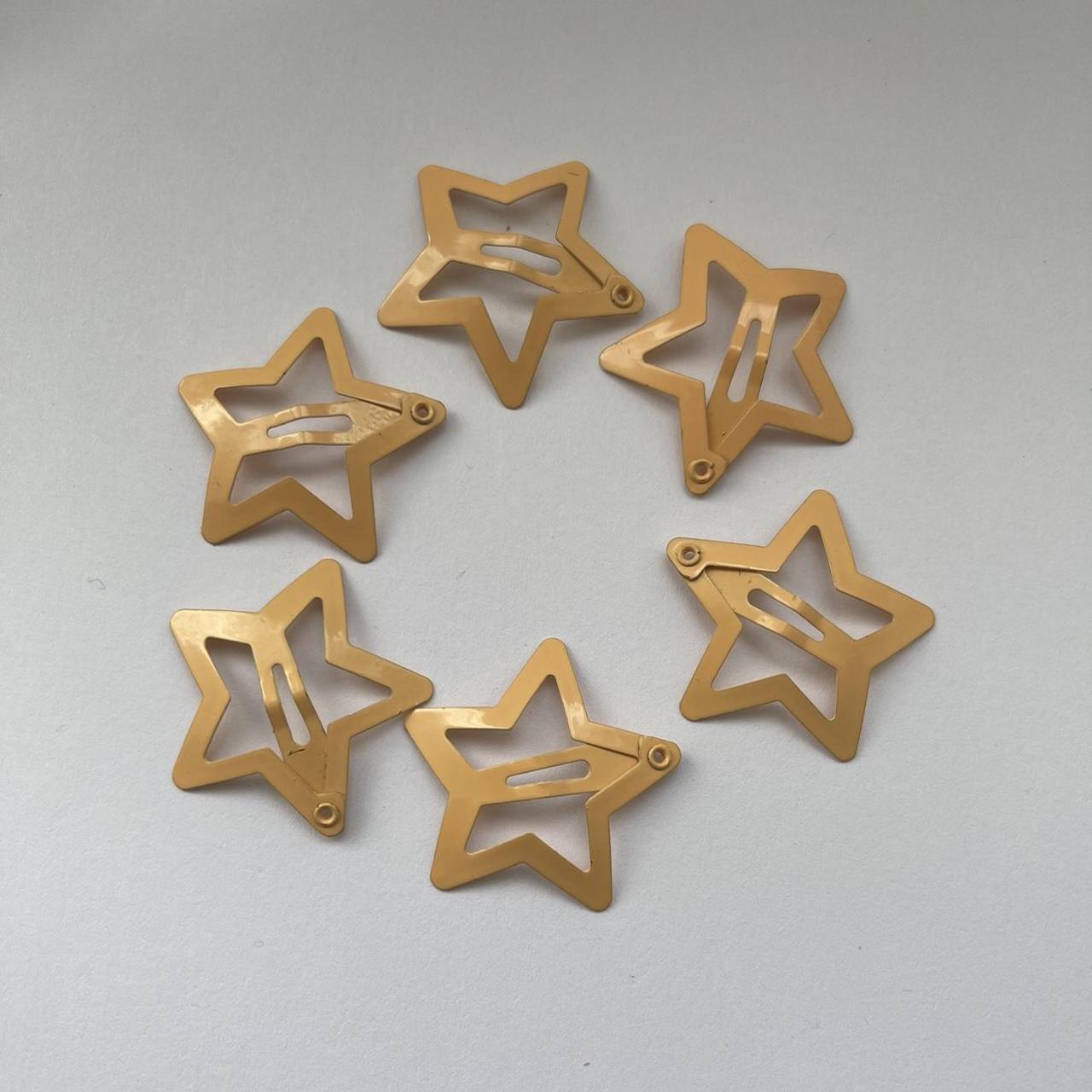 6 Snap clips Star Snap clips Peach 🍑 orange 🍊... - Depop
