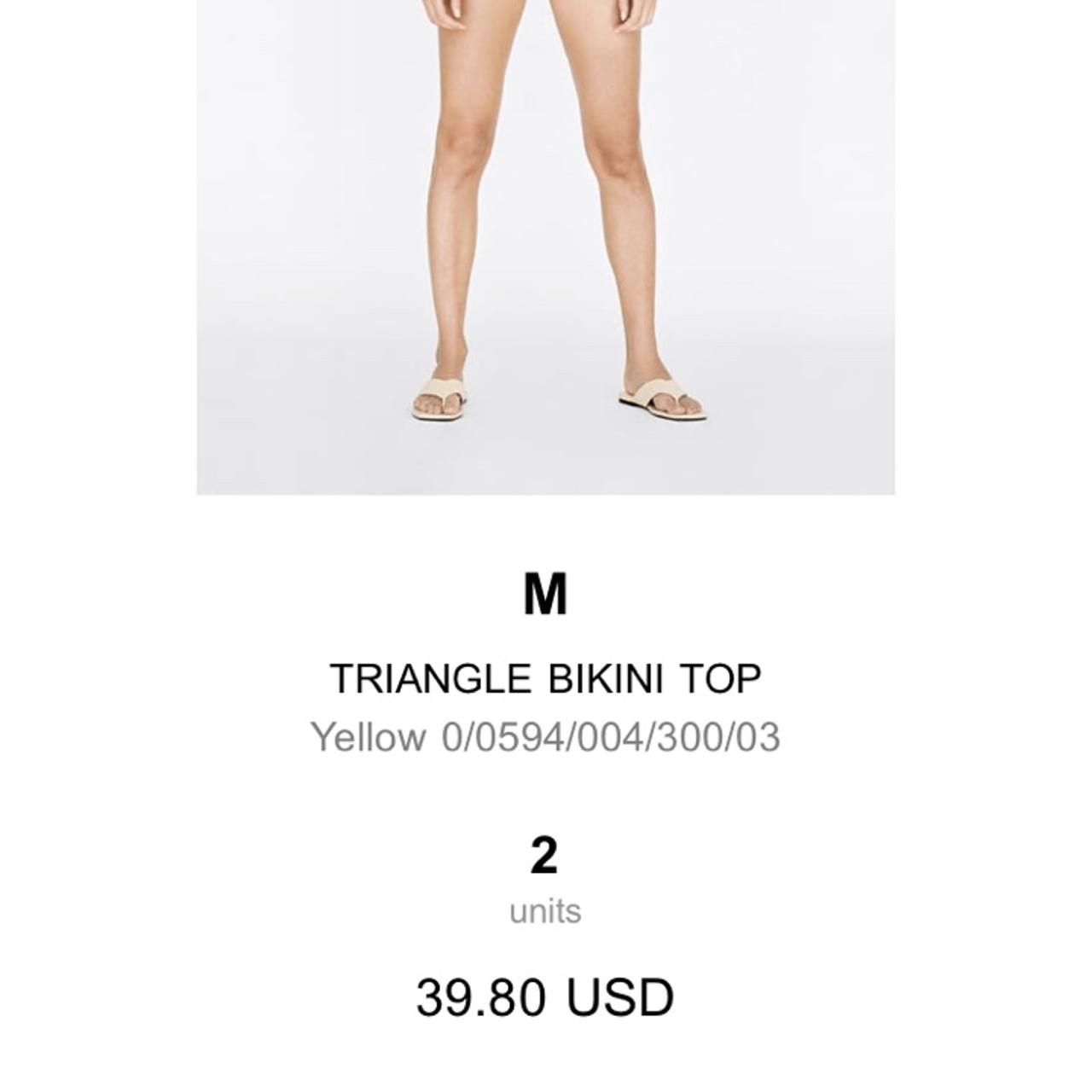 Yellow triangle bikini It’s so cute! I accidentally... - Depop