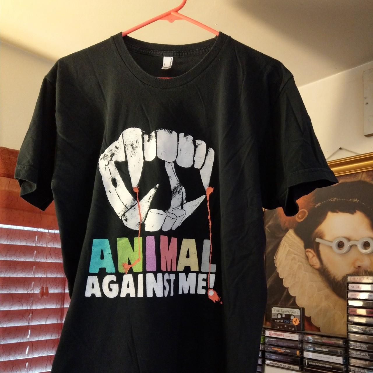 This is Mens Size Large Against Me! "Animal" Graphic... - Depop