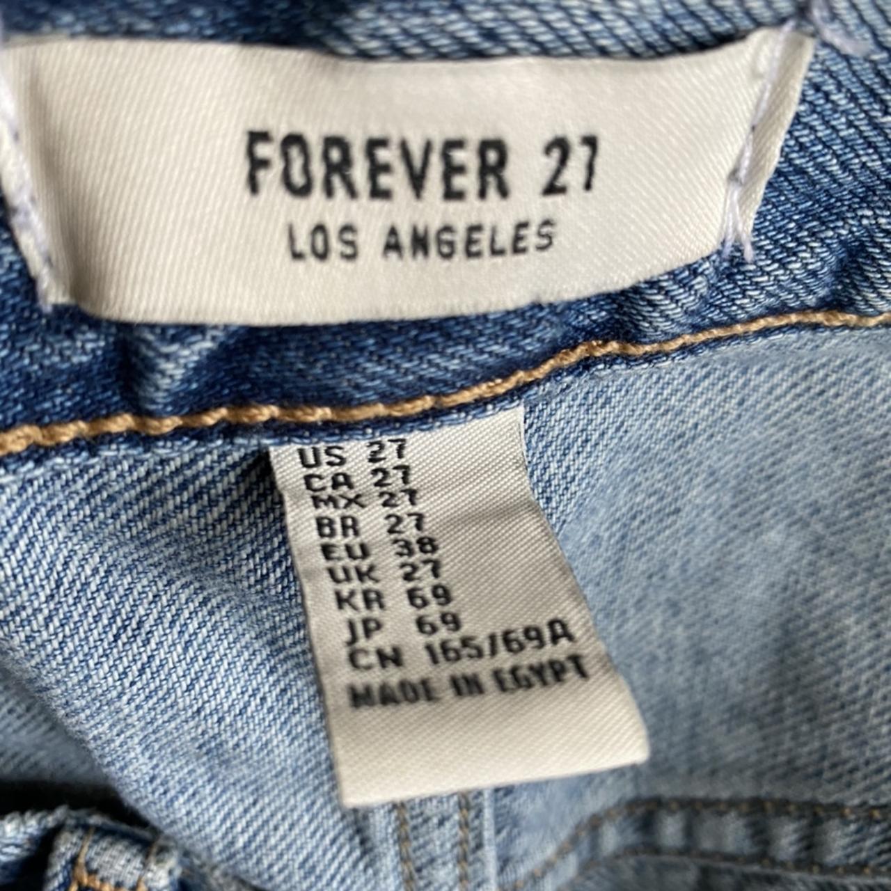 FOREVER 21 WAISTED MOM JEANS -good condition -size... - Depop