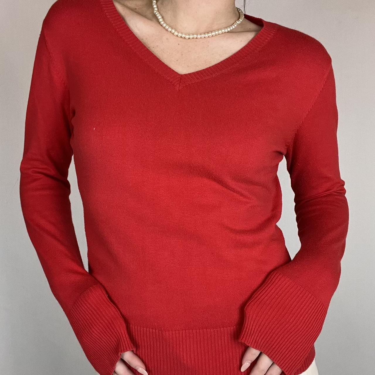 Preppy Red Sweater 🌹 Super soft and comfy,... - Depop