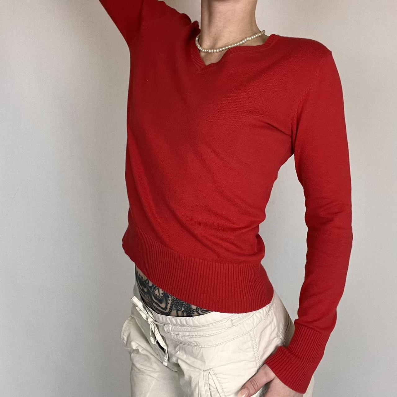 Preppy Red Sweater 🌹 Super soft and comfy,... - Depop