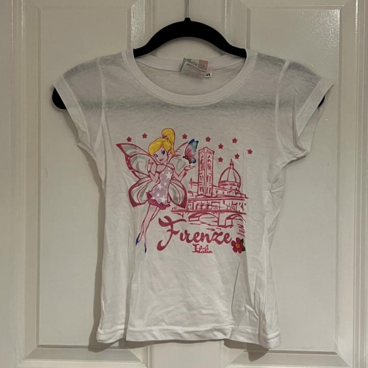 Cutest y2k baby tee with a fairy print. Fits a size... - Depop