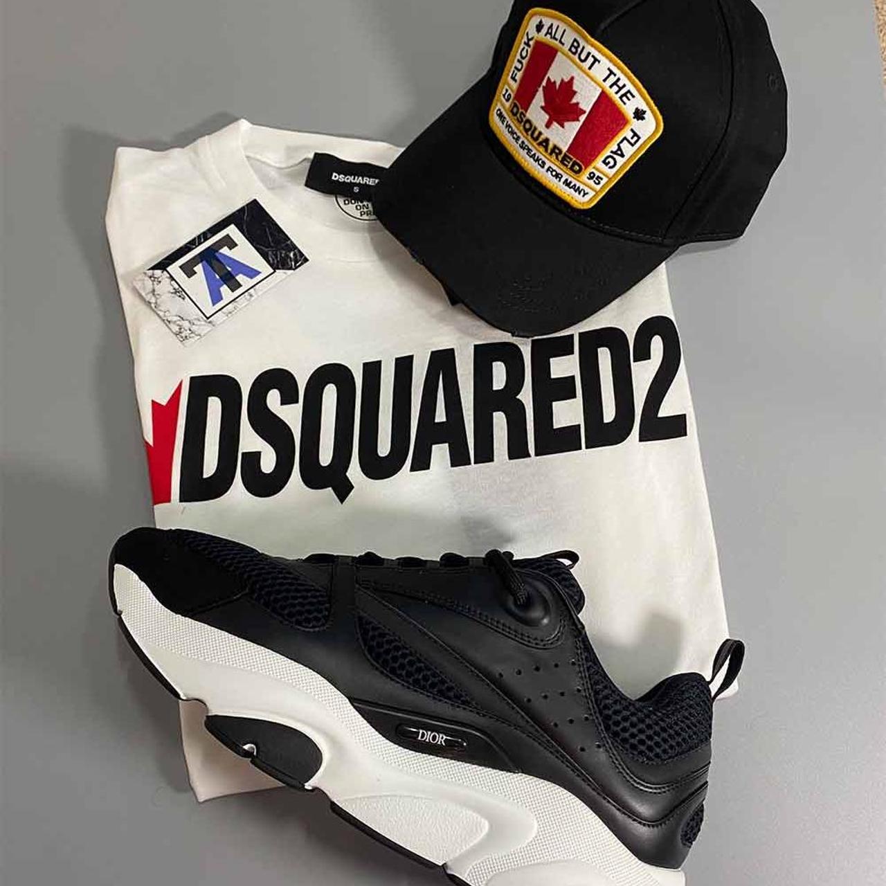 Dior B22 black technical mesh sneaker - Depop