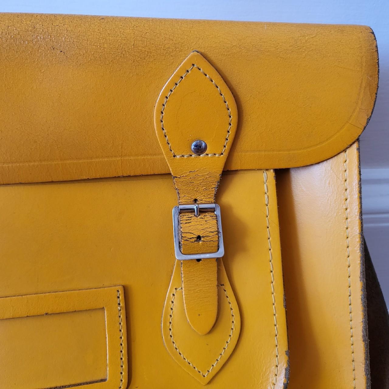 Cambridge satche company bright yellow satchel. It... - Depop