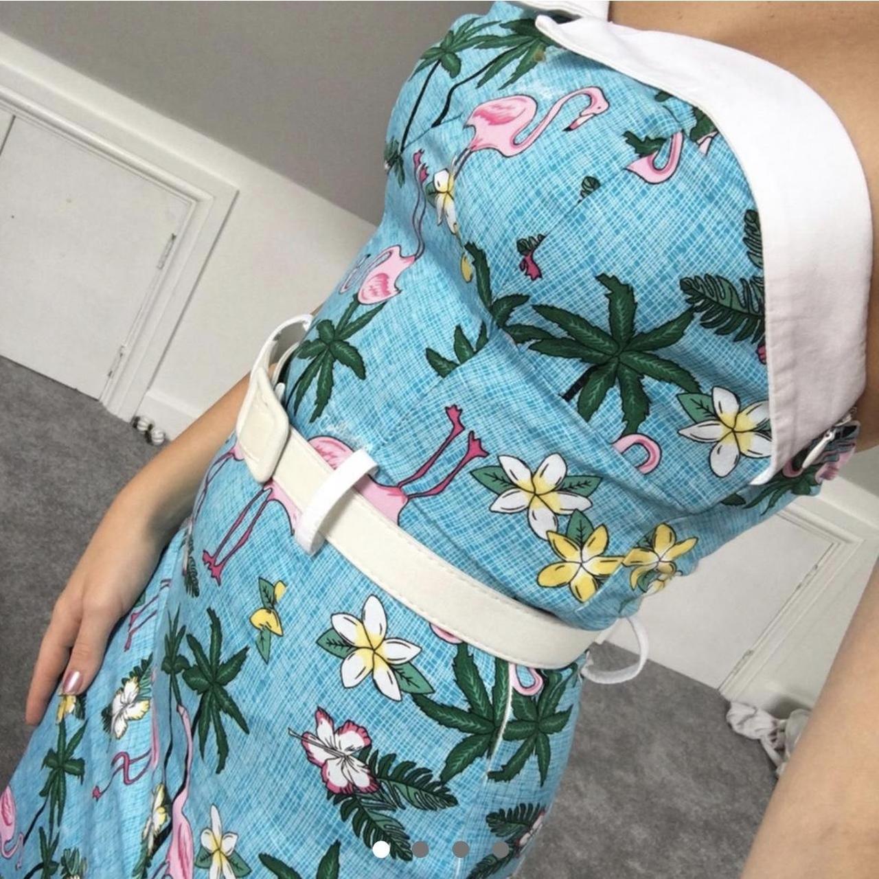 Collectif London 50s style pencil dress, worn once... - Depop