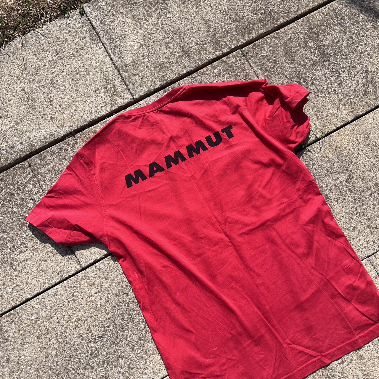 mammut red t shirt - Depop