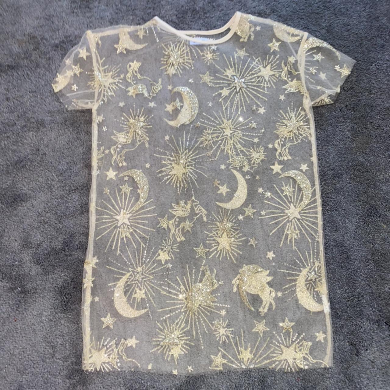 Beginning boutique sheer shimmer dress Never worn... | Depop