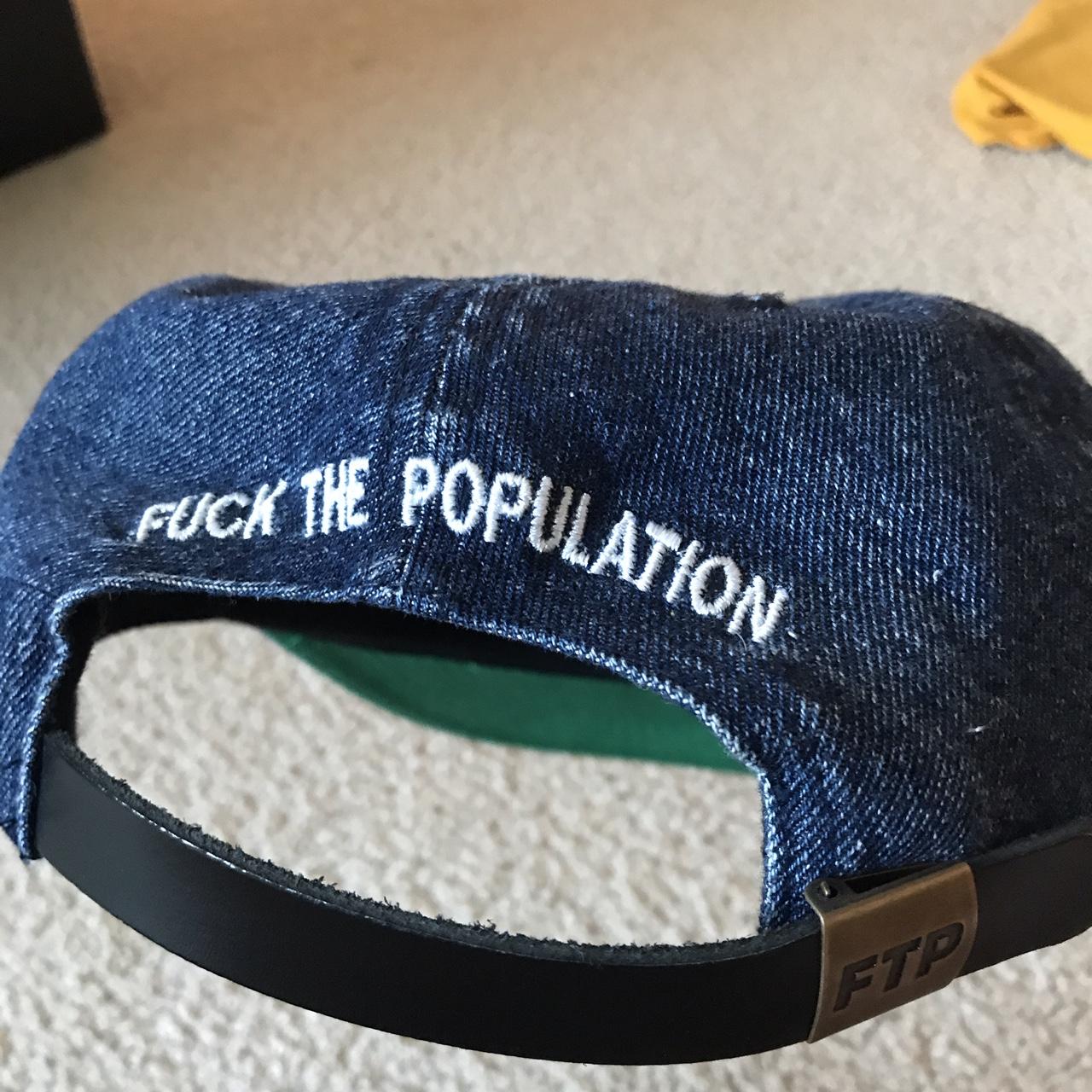 ftp blue denim hat/strapback never worn, perfect... - Depop