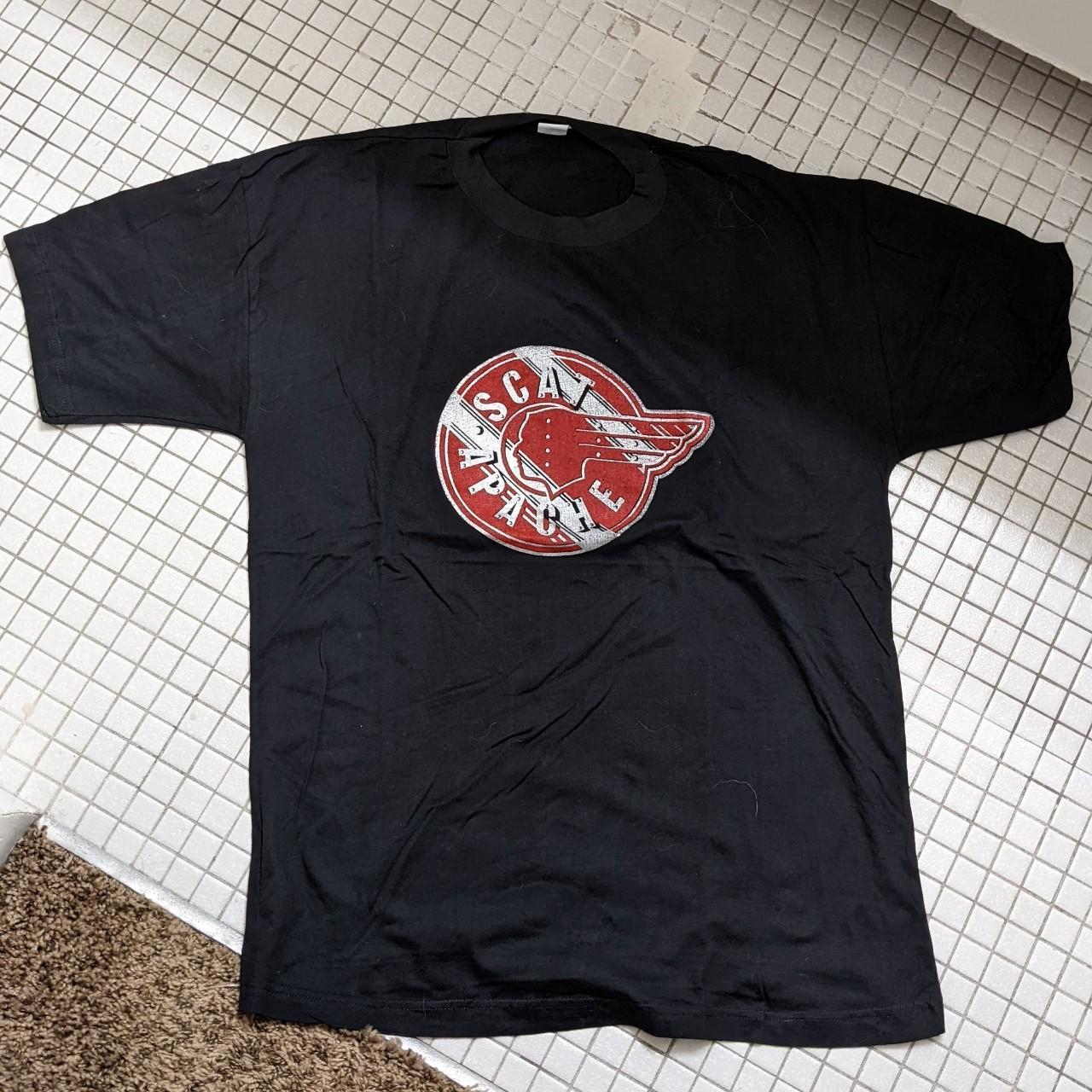 Vintage Scat Apache punk band tee Size XL European... - Depop