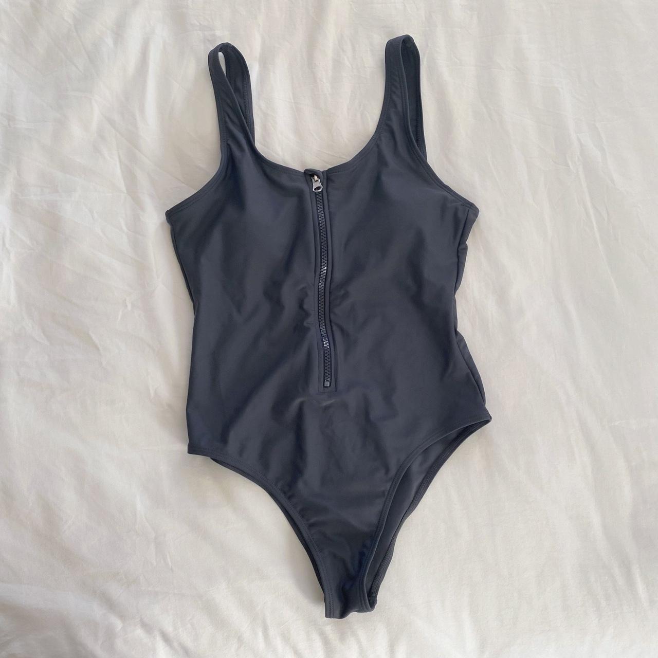 Women's Grey Swimsuit-one-piece | Depop