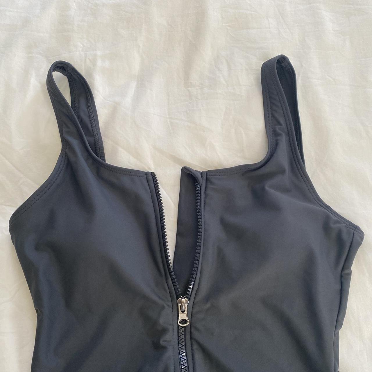 Women's Grey Swimsuit-one-piece | Depop