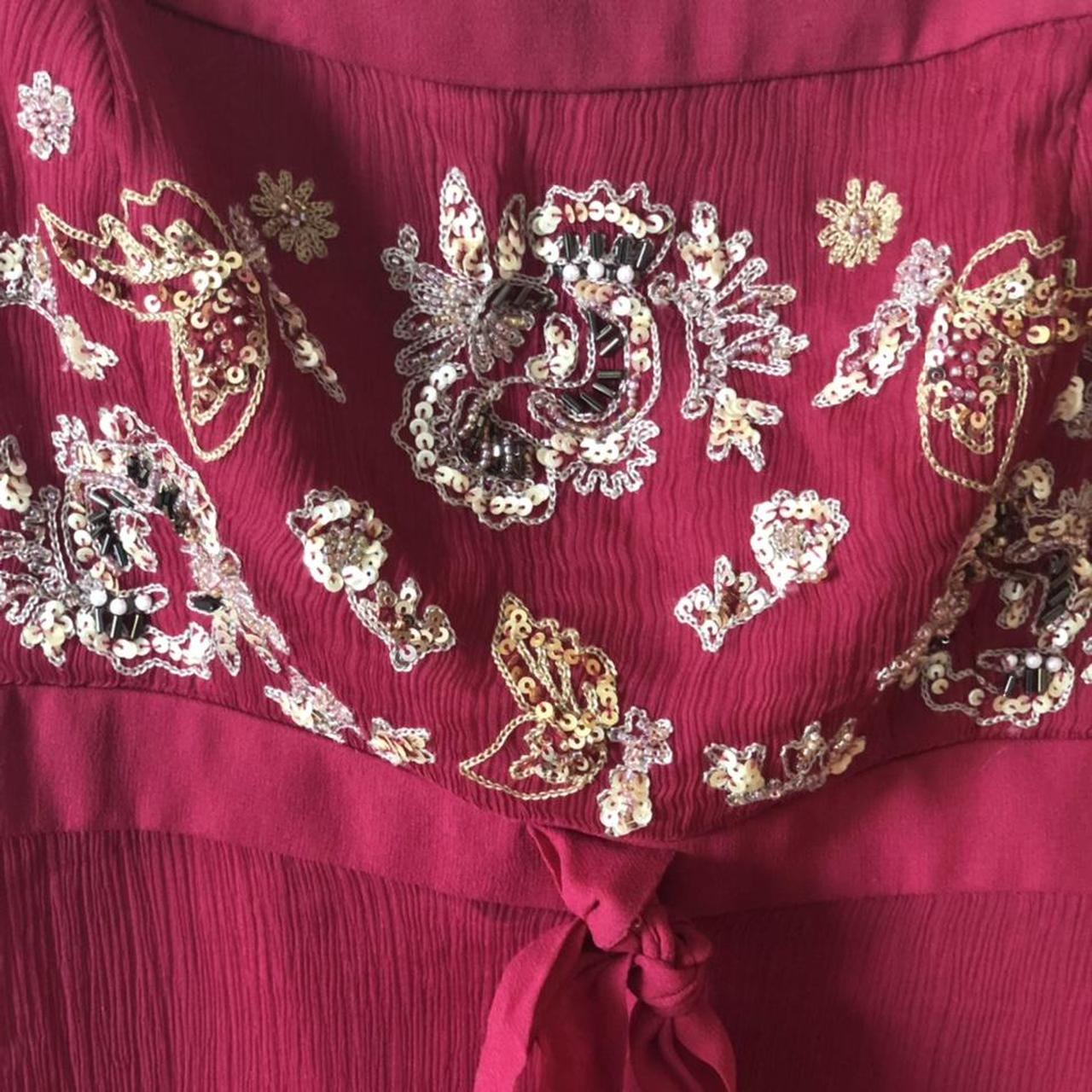 Pretty embroidered Monsoon top for evening wear.... - Depop