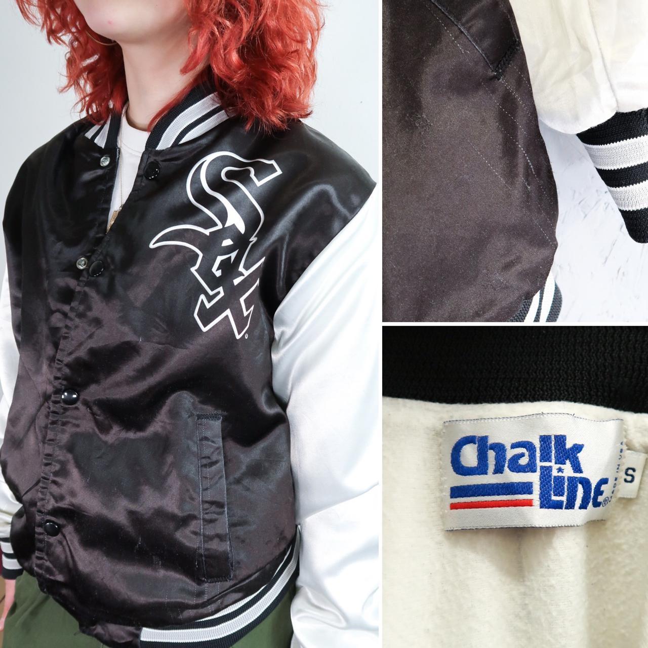 Vintage Bomber Jacket Rare 90s Chalk Line Chicago... - Depop