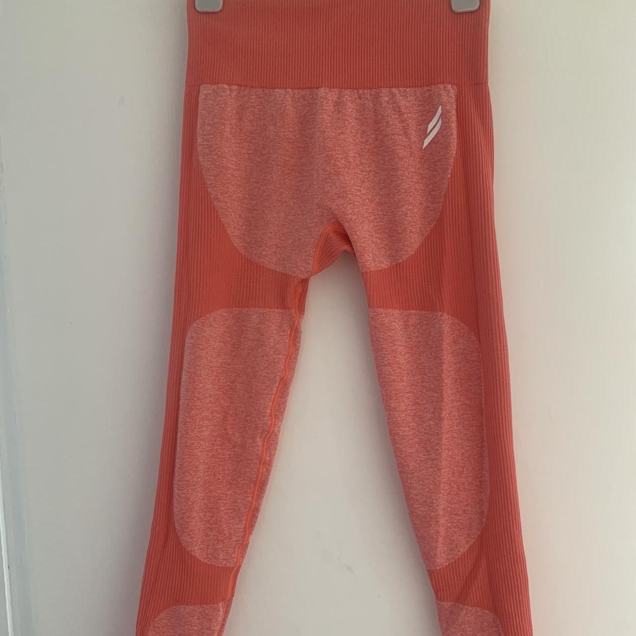 Orange do you even leggings size small. Never worn... - Depop