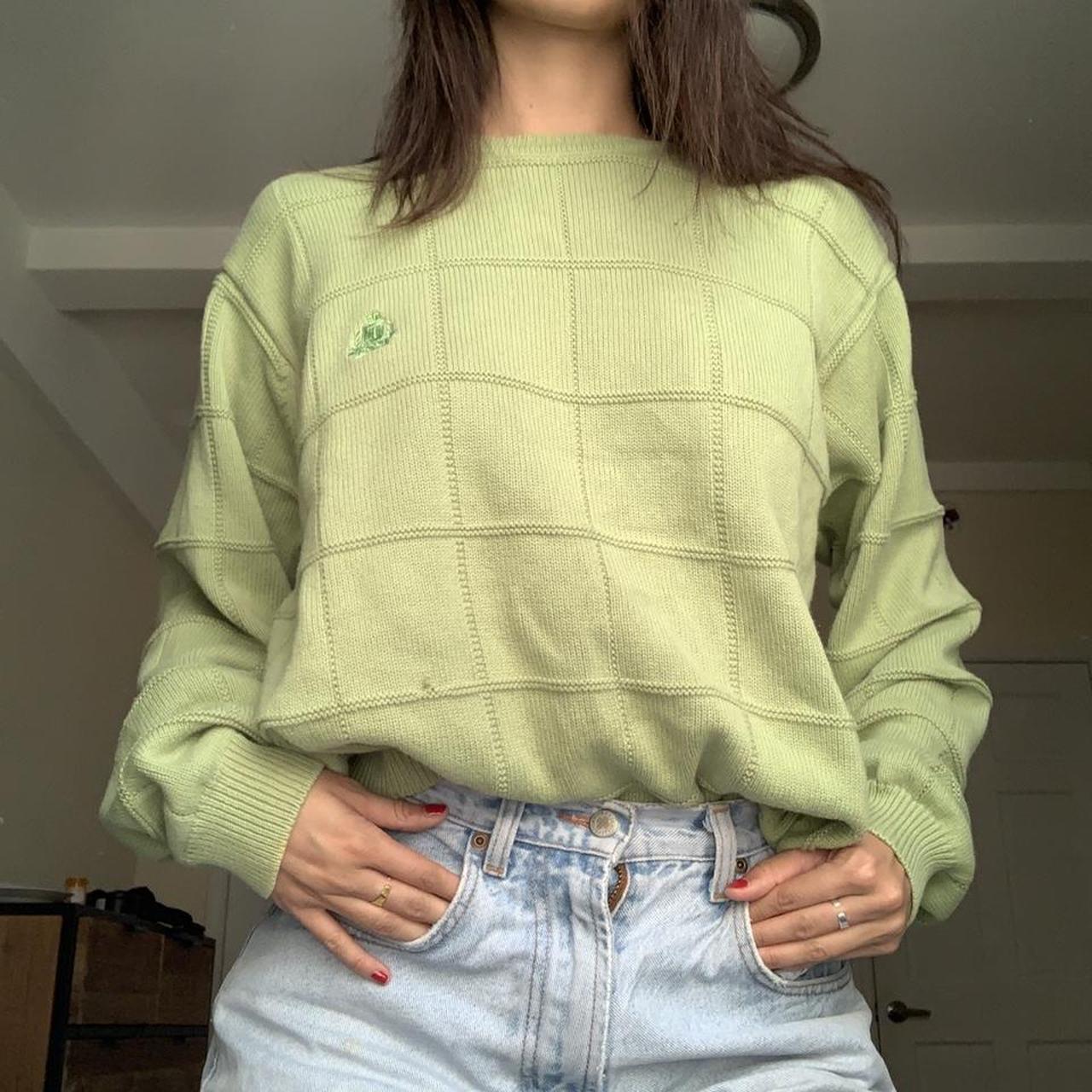 vintage green IZOD sweater - Depop