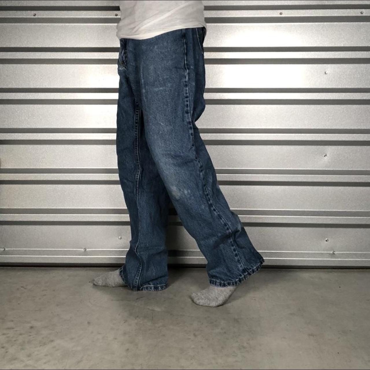 Light Washed Bleach Stained Denim Jeans Mens Size 40... - Depop