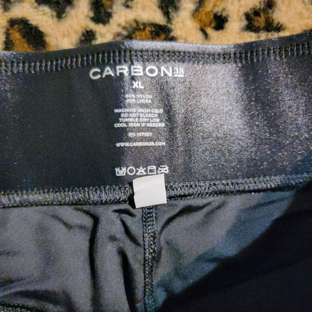 Carbon 38 tights full length faux leather Would... - Depop