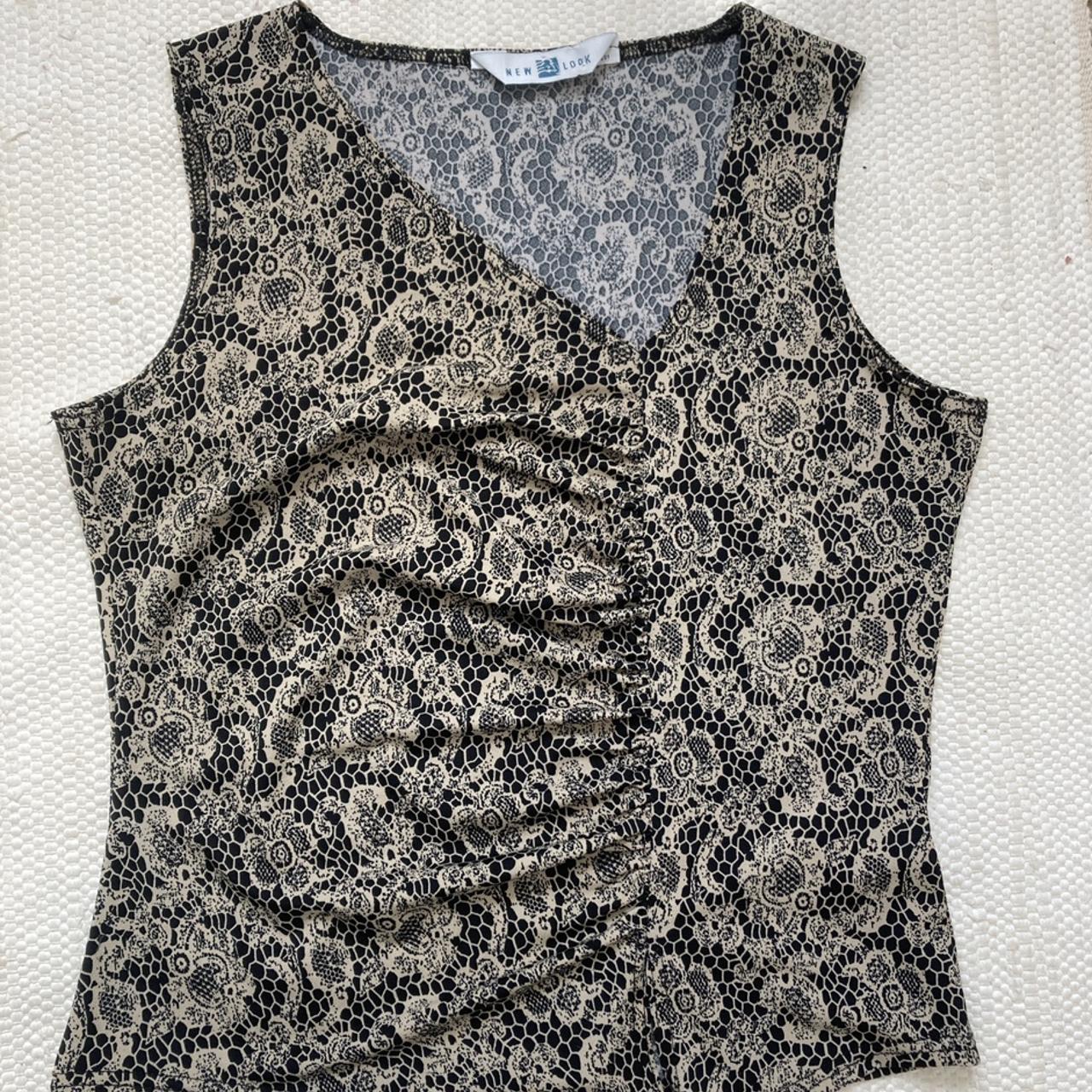 Late 90’s old label vintage New look top with... - Depop