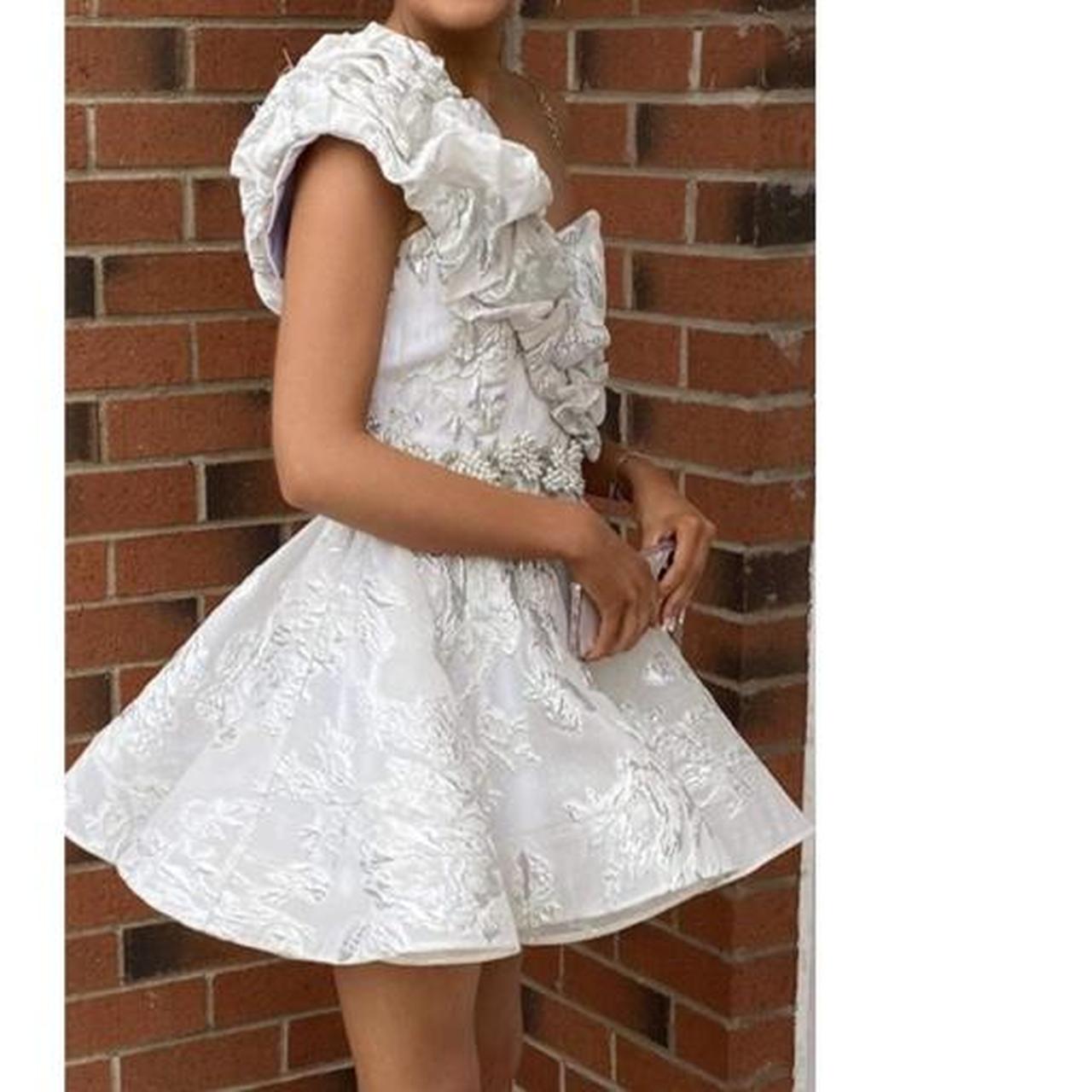 Stunning mark melia dress Size 6 £195 ️ ️ Races Rrp... - Depop