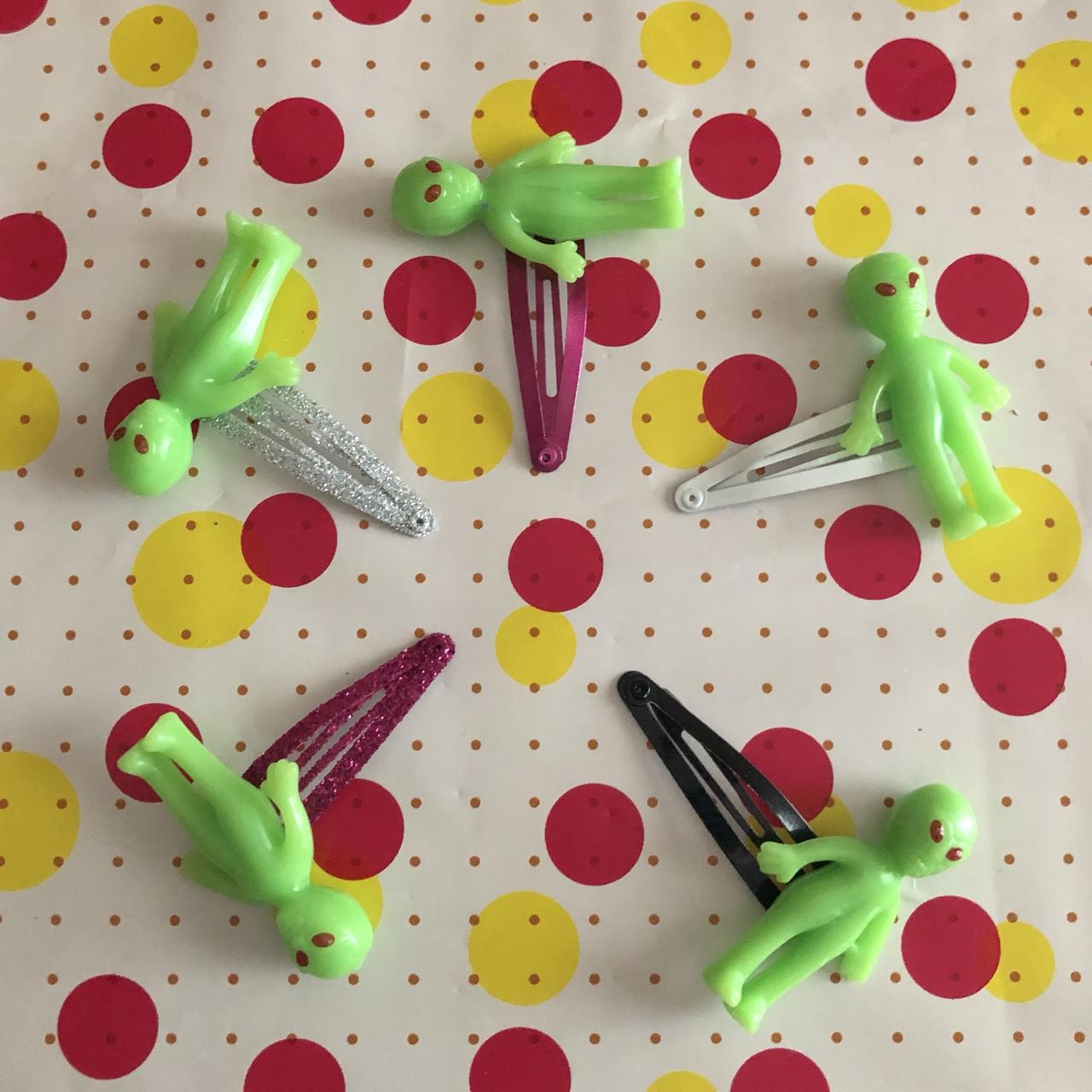👽ALIEN HAIR CLIPS 👽 👽D E T A I L S: handmade... - Depop