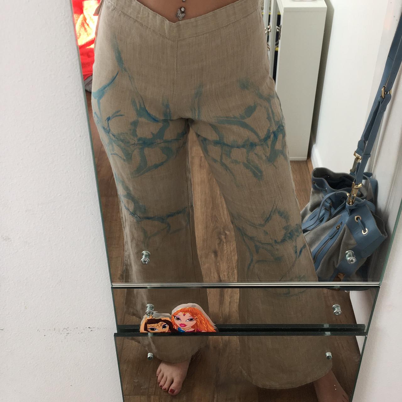 Lovely light weight hand made flare trousers. In... - Depop