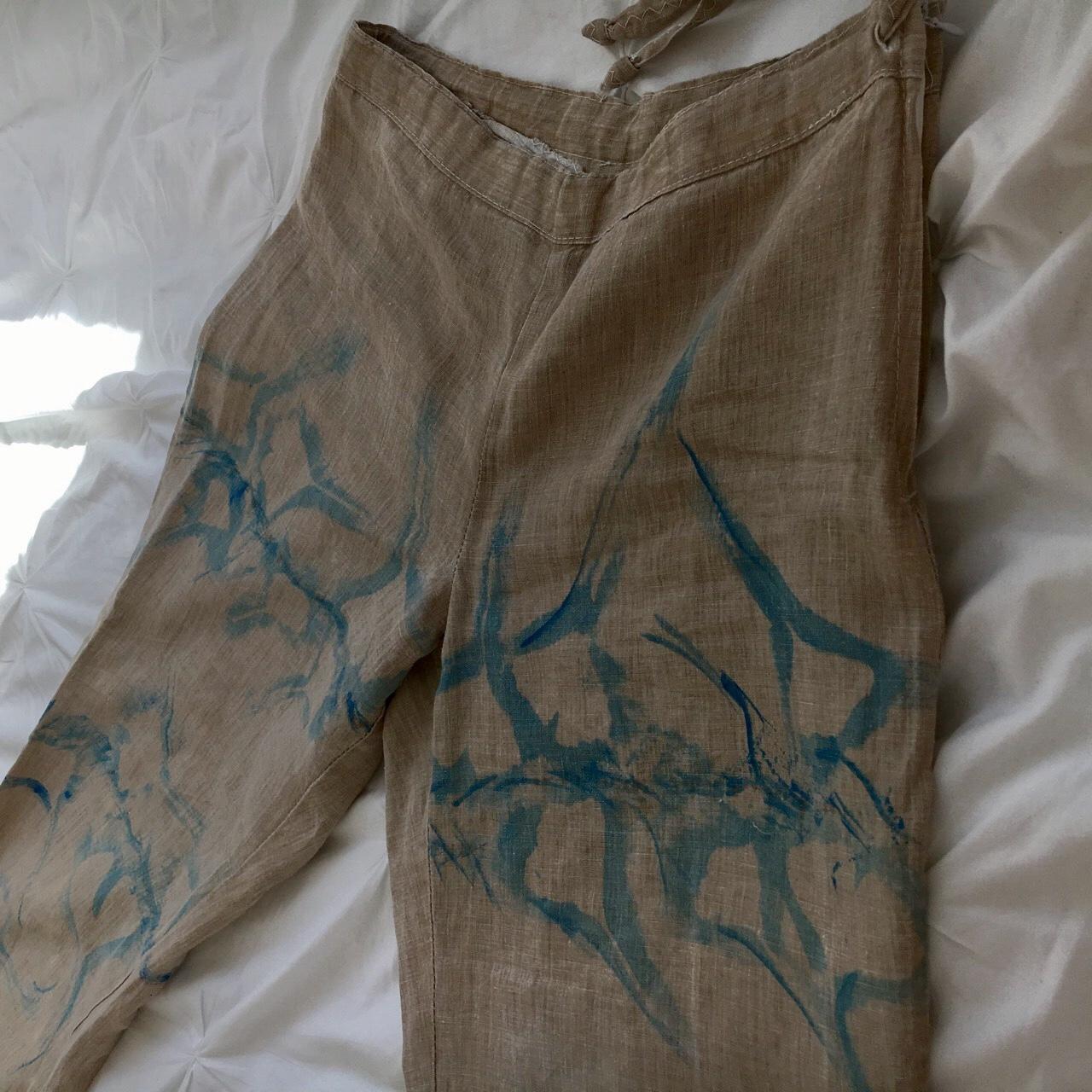 Lovely light weight hand made flare trousers. In... - Depop