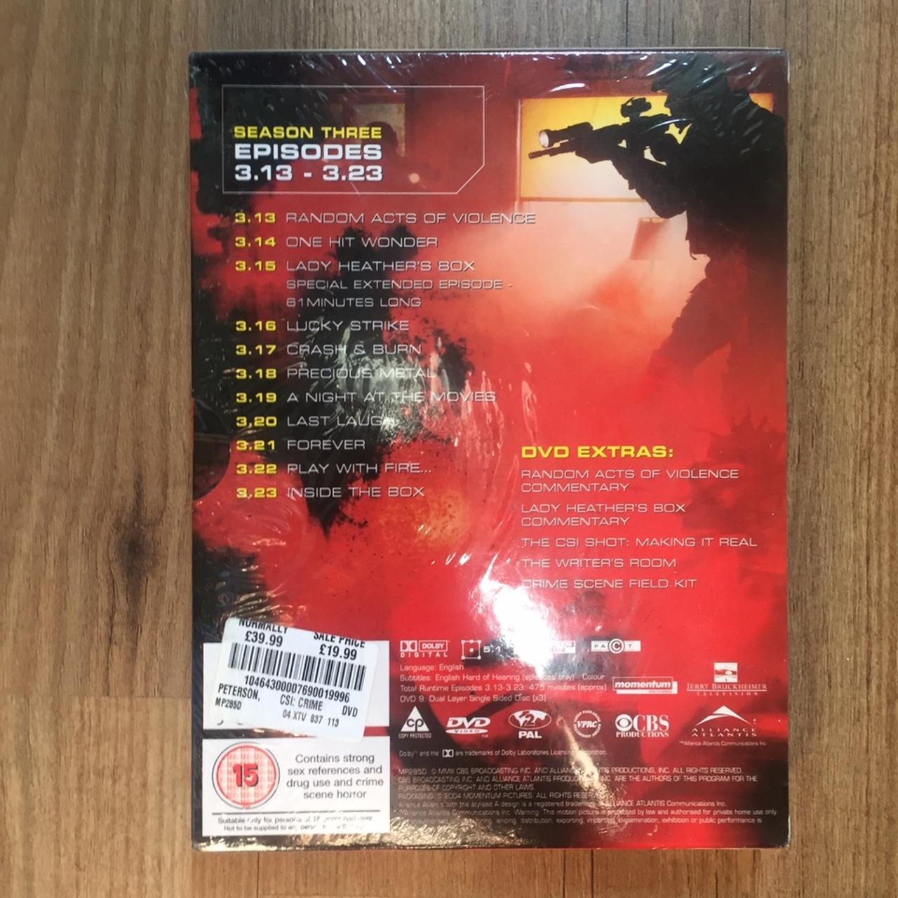 CSI Crime Scene Investigation DVD box set season... - Depop