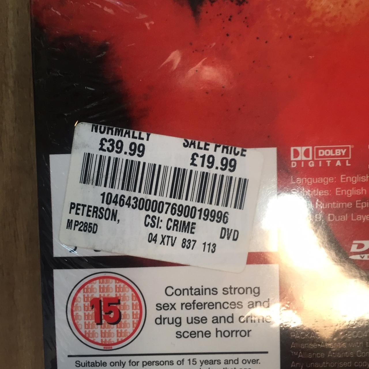 CSI Crime Scene Investigation DVD box set season... - Depop