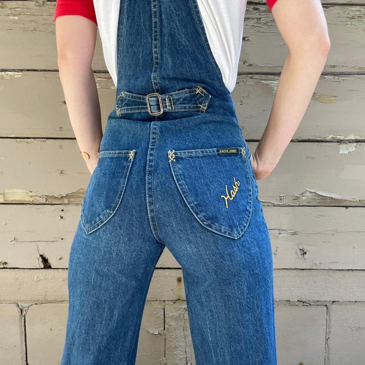 Vintage 1970’s Front Zip Denim Overalls by HASH... - Depop
