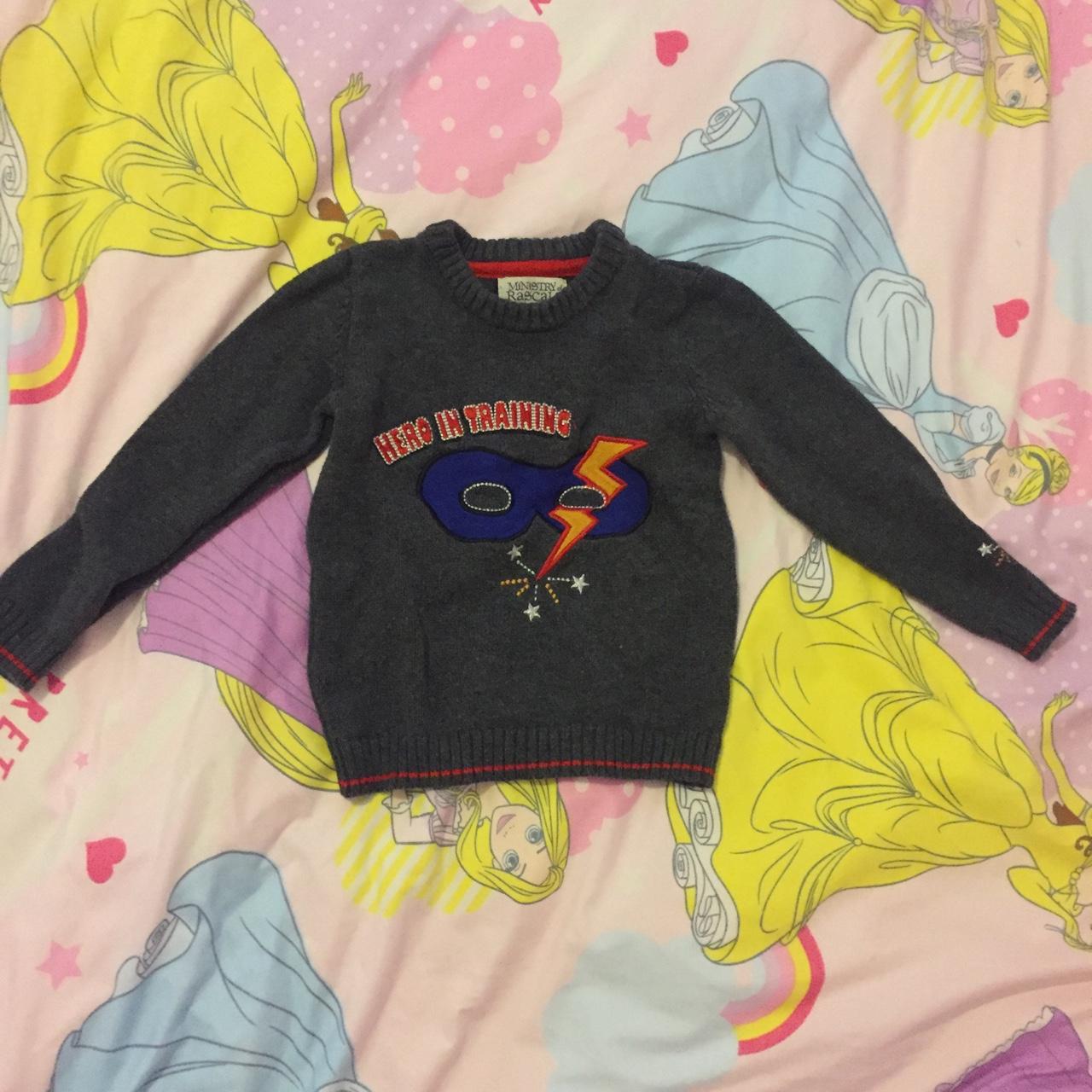 Boys ministry of rascals jumper Age 1-2 Years worn... - Depop