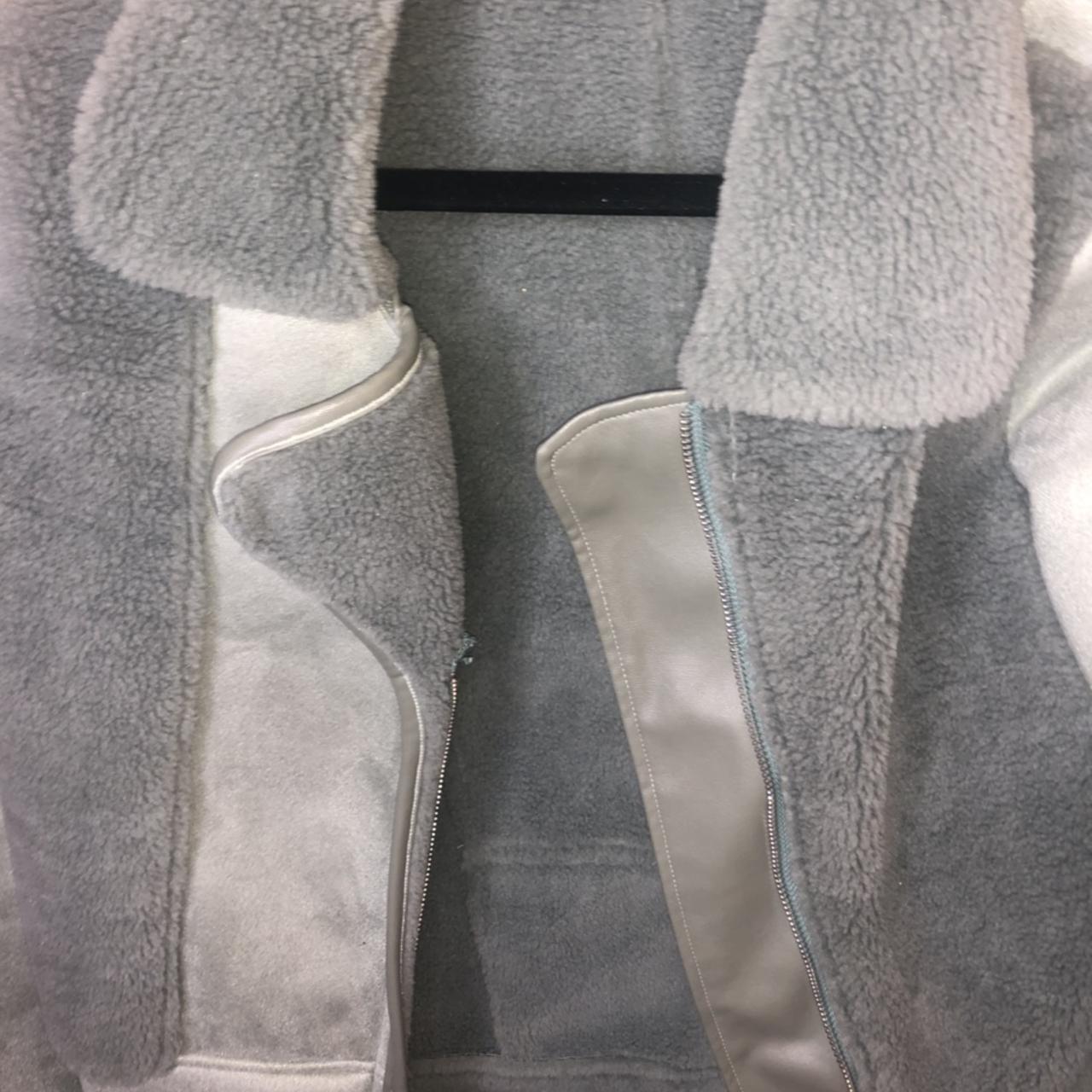 Very pretty jade green aviator fuzzy suede jacket... - Depop