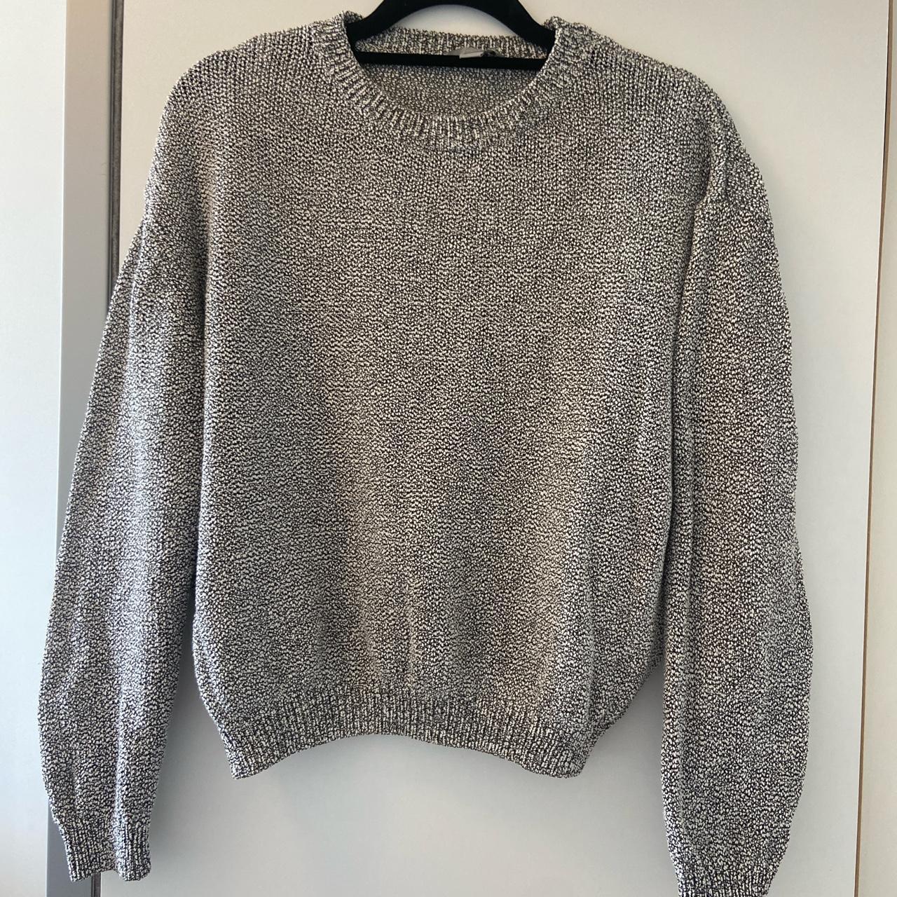 COS grey (black and white speckled) lightweight knit... - Depop