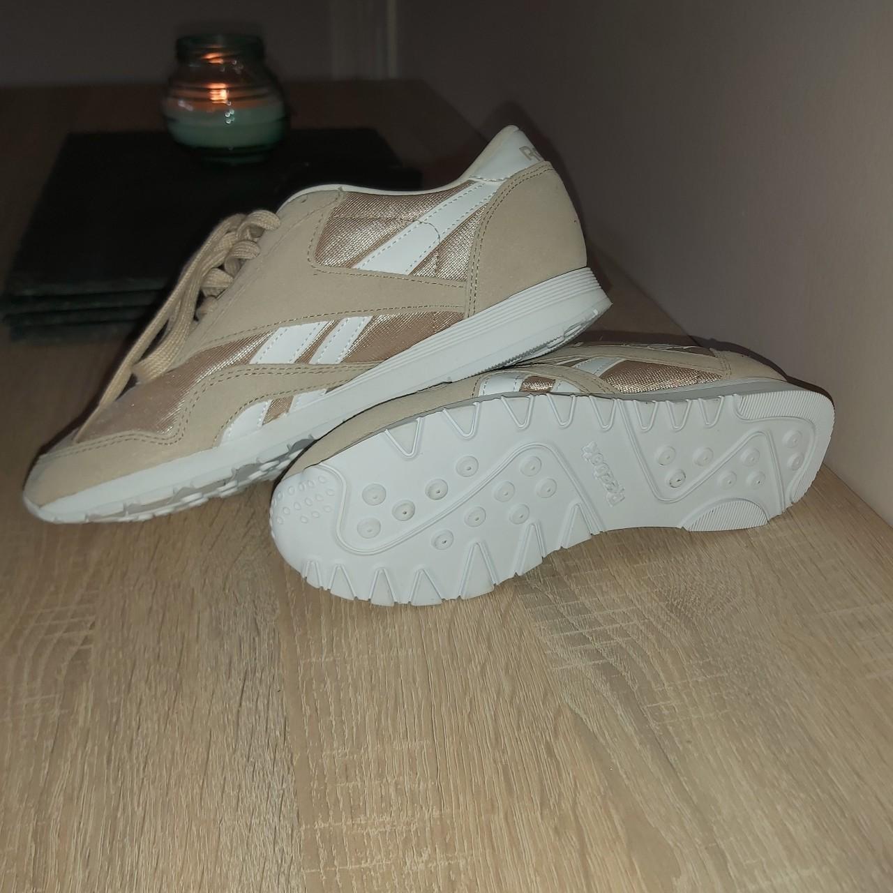 Reebok Women's Cream Trainers | Depop