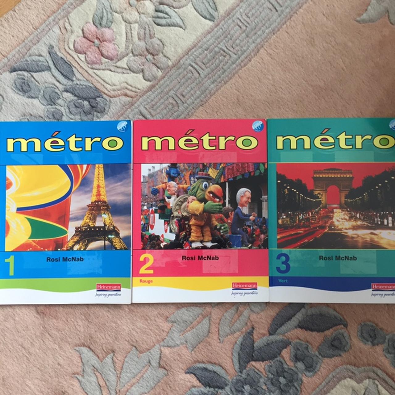 🌼metro 1,2 and 3 French textbooks 🌼can be bought all... - Depop