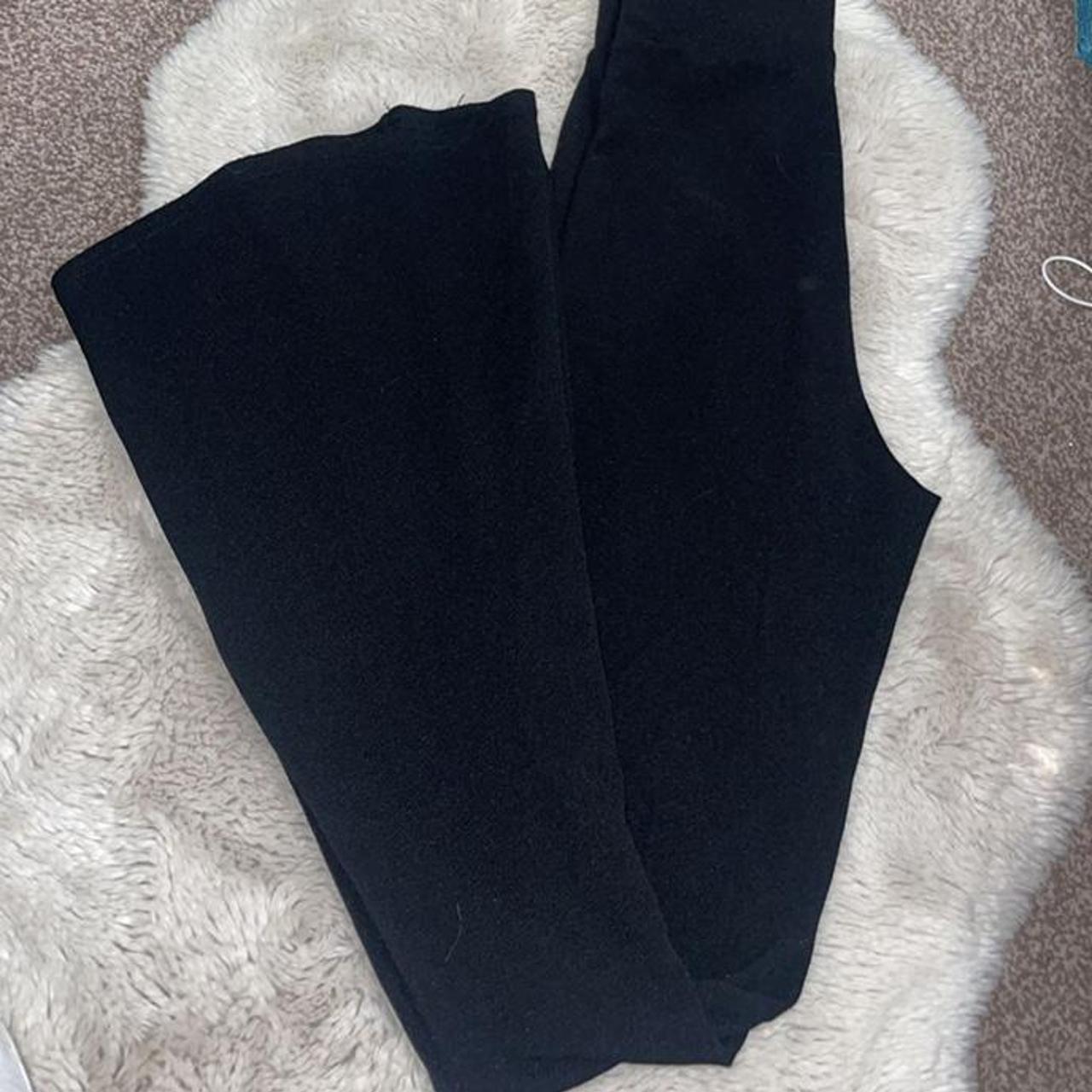 Pretty little thing black flares Size 6 Brand new... - Depop