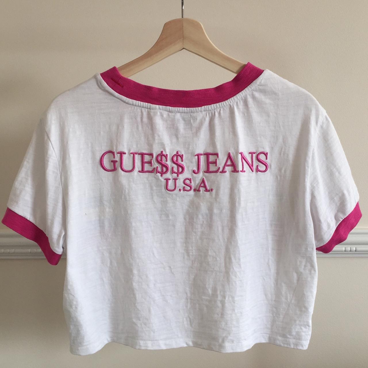 GUE X A AP Rocky Pink Crop Top Size Medium Depop GUE X A AP Rocky Pink Crop Top Size Medium Depop