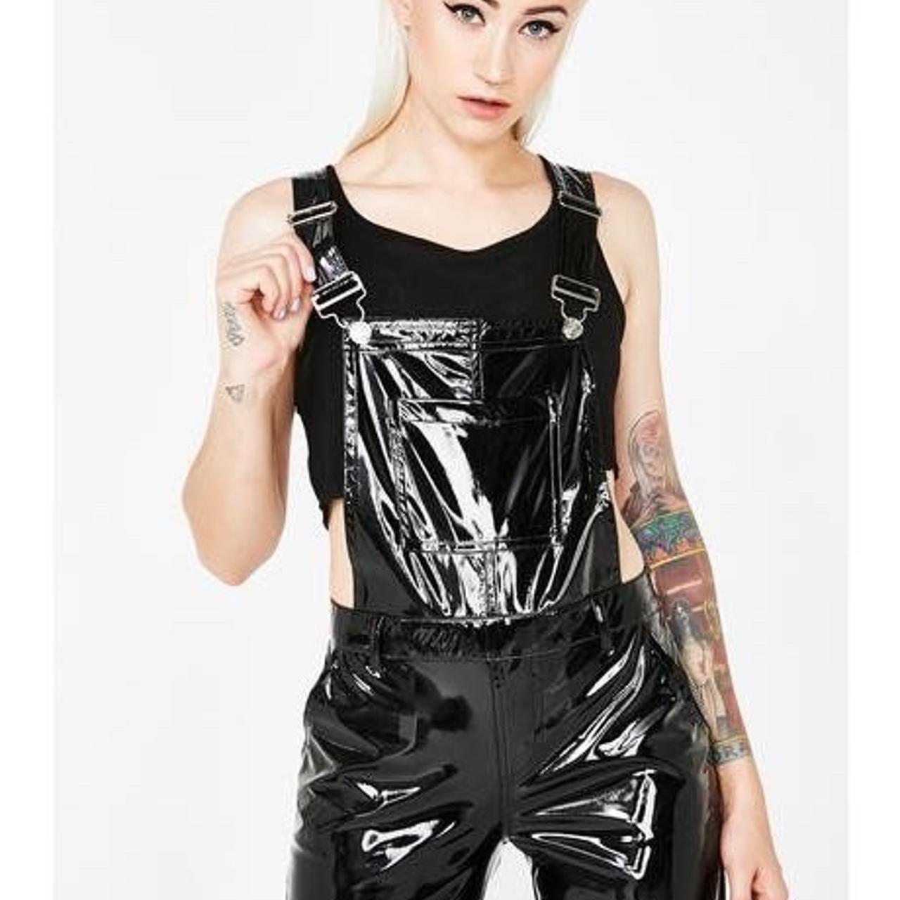 Dollskill Current Mood PVC overalls. Never worn,... - Depop
