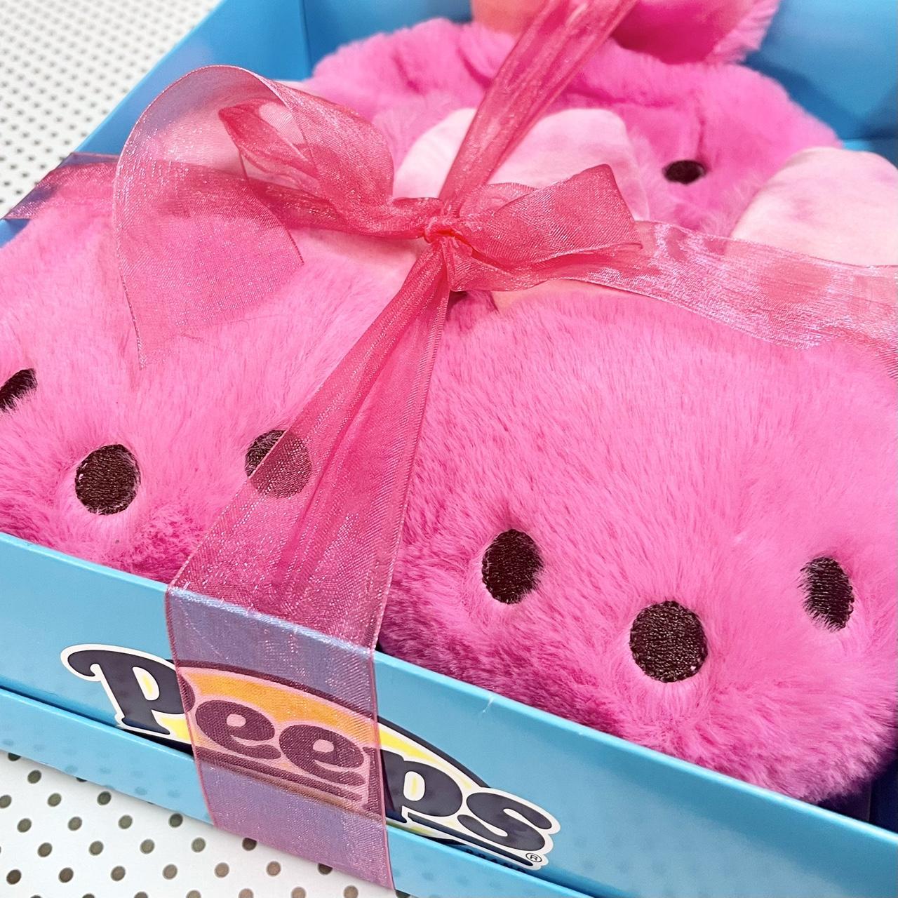 Easter 2022 Pink Peeps Bunny Slippers & Sleep Mask -... - Depop