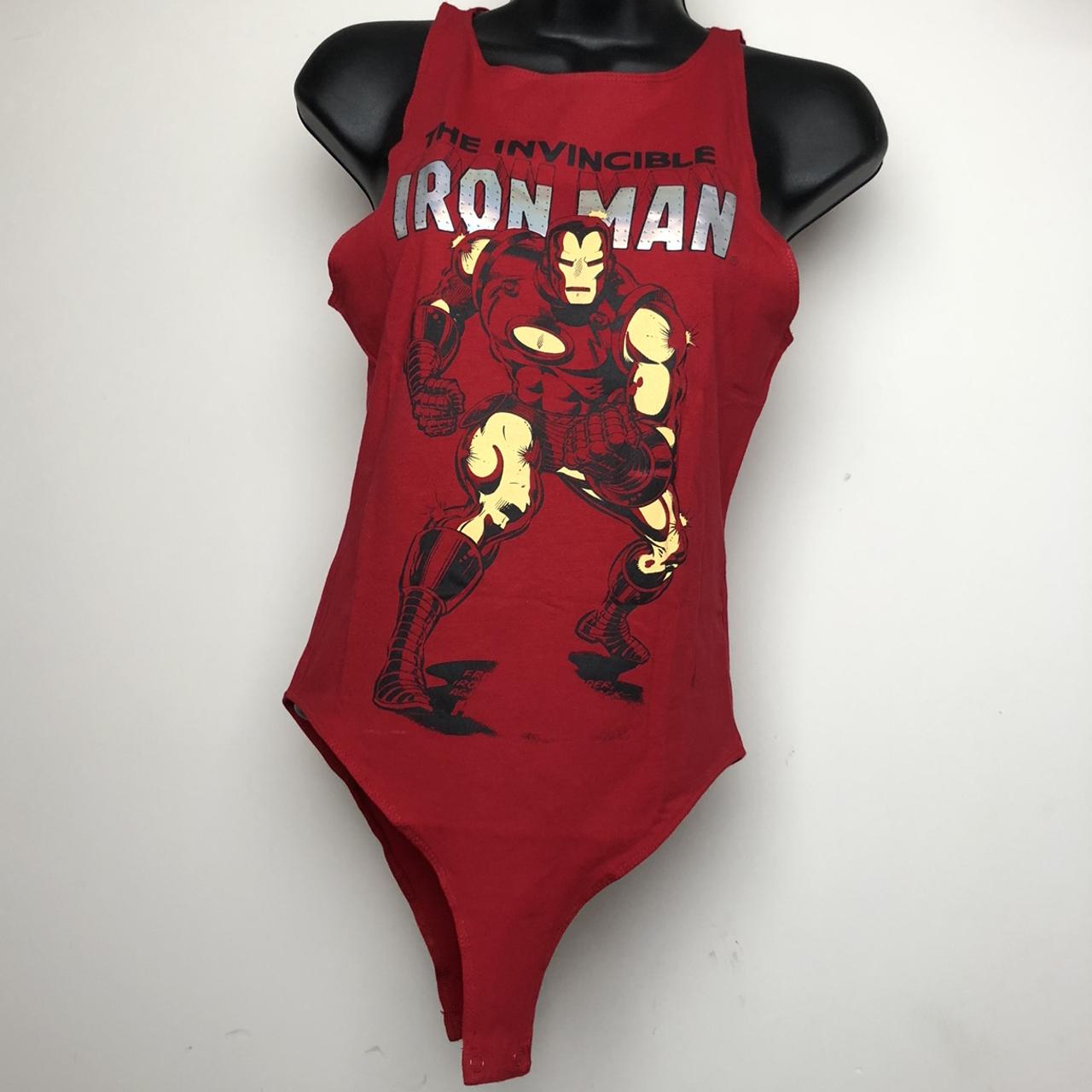 IRON MAN BODY SUIT. Womens size MEDIUM. Never worn - Depop