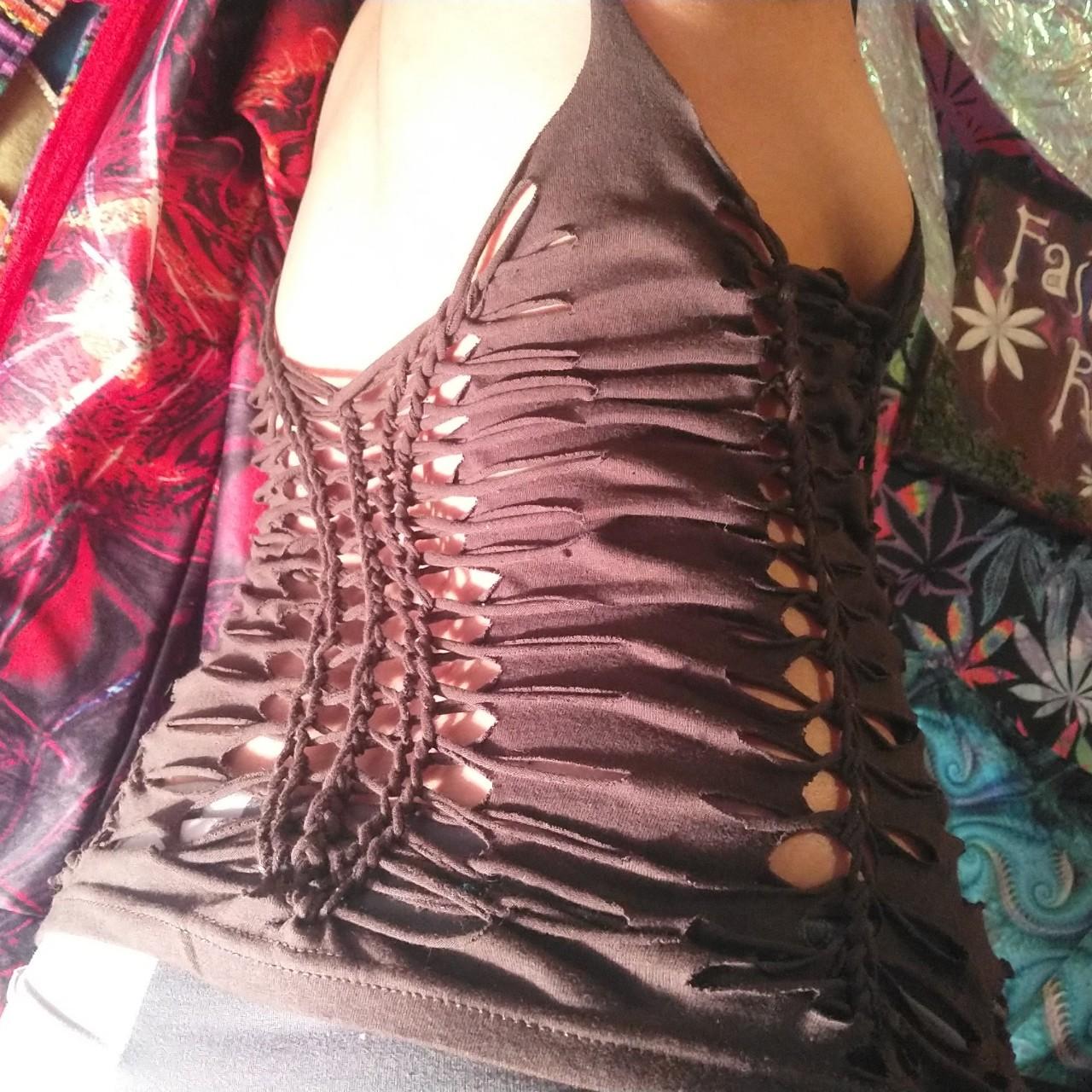 Woodland pixie fae's weaved tank top This top would... - Depop